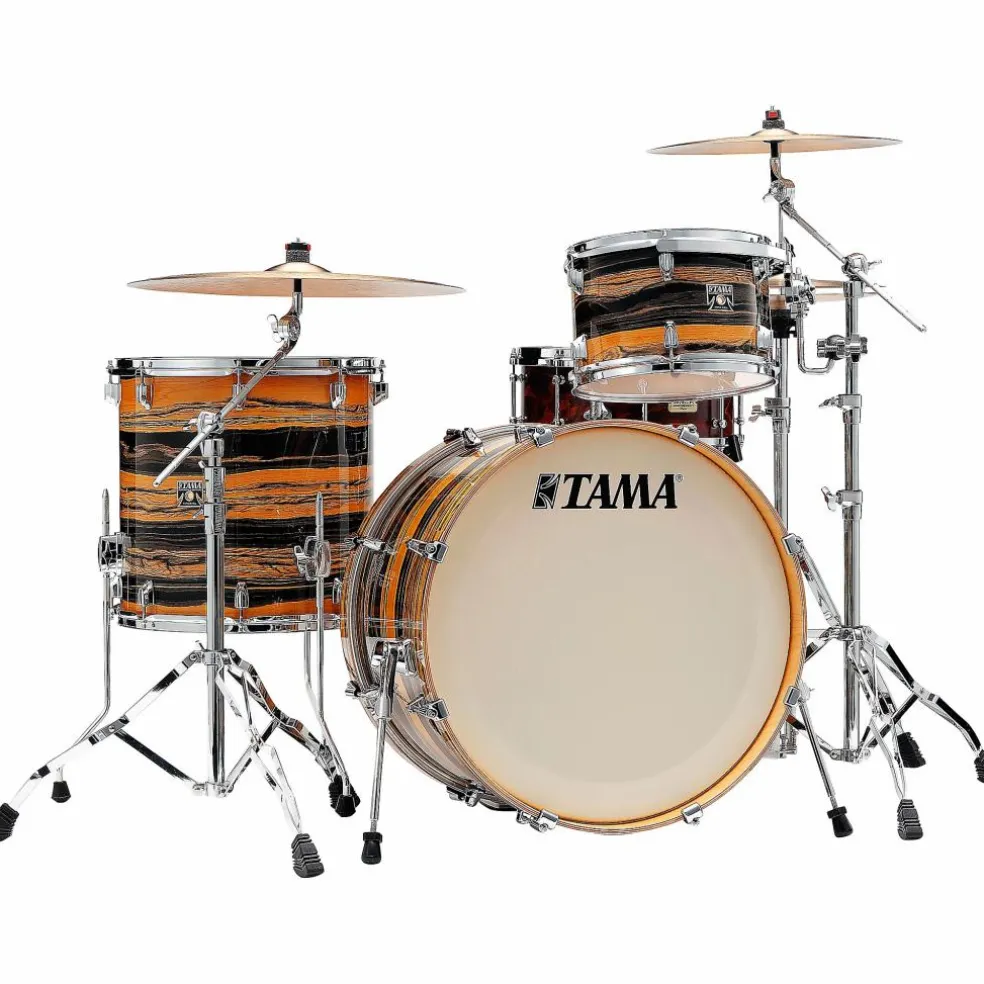 TAMA Superstar Classic 3-Piece Shell Pack With 22" Bass Drum Natural Ebony Tiger Wrap - Guitar World